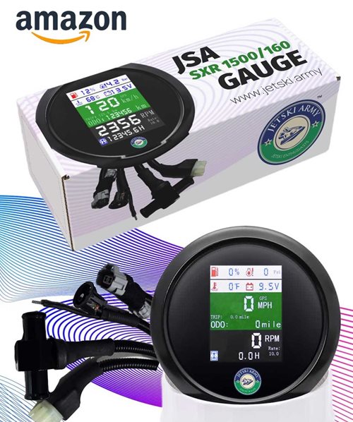 JSA SXR 1500/160 Gauge Launch: Speed, RPM, Engine Temp & More - Jetski Army - The Standup Jet ...